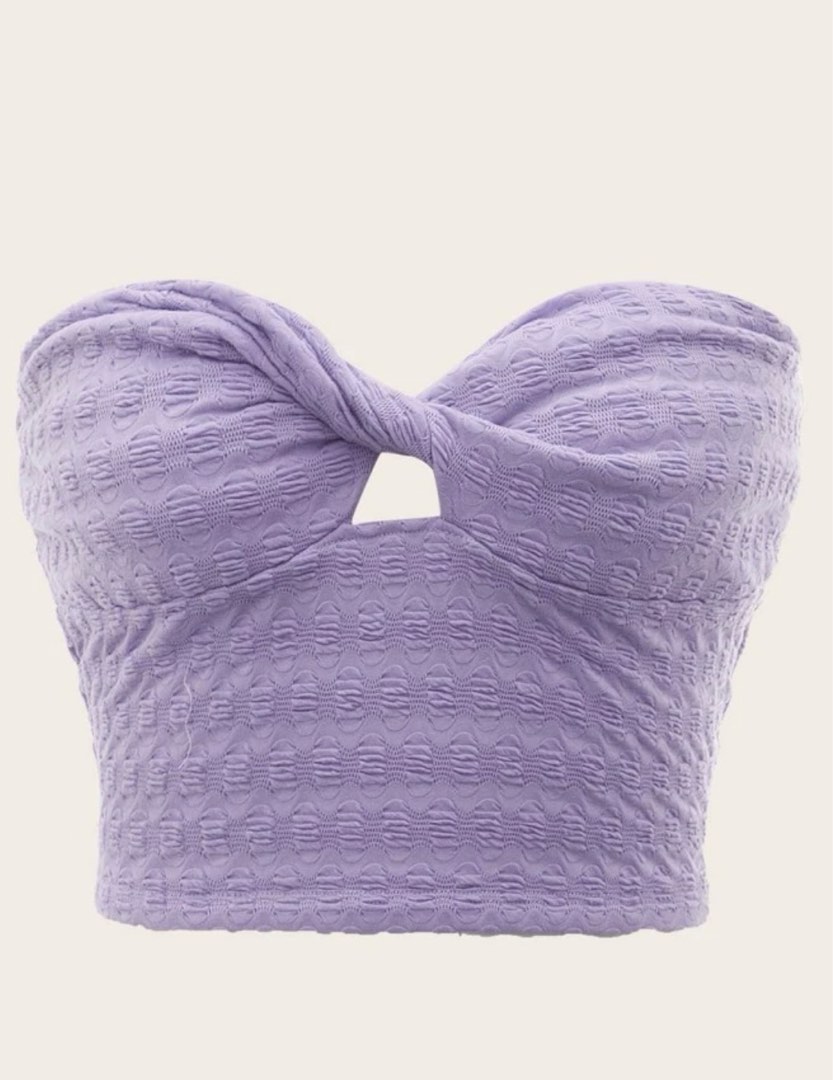 Purple Tube Top, Women's Fashion, Tops, Sleeveless on Carousell