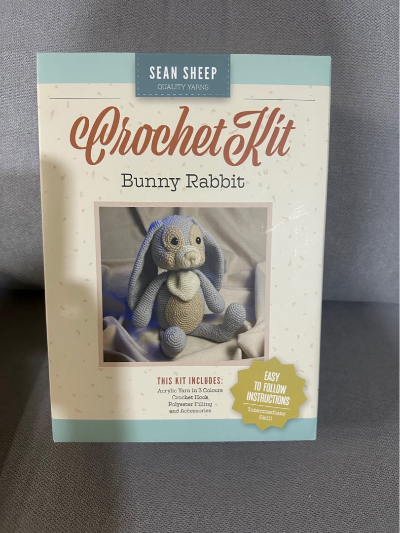 Bunny Rabbit Crochet Kit, Hobbies & Toys, Stationery & Craft, Handmade ...