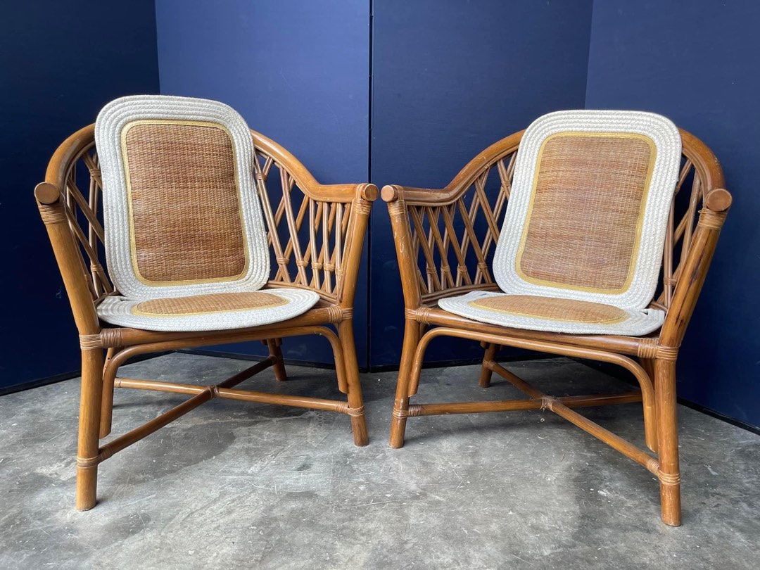 rattan armchair japan surplus, Furniture & Home Living, Furniture ...