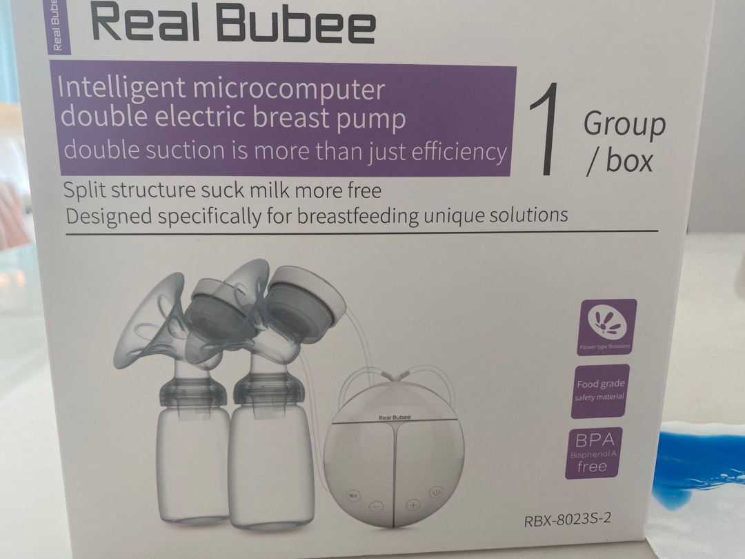 Real Bubee double electric breast pump set, Babies & Kids, Nursing ...