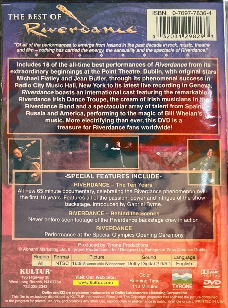 RIVERDANCE: BEST OF (DVD), Hobbies & Toys, Music & Media, CDs & DVDs on ...