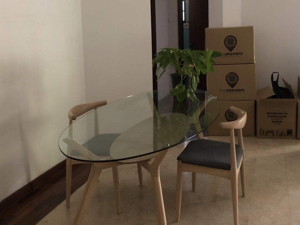 Ruma Home Clapton Glass dining table , Furniture & Home Living ...