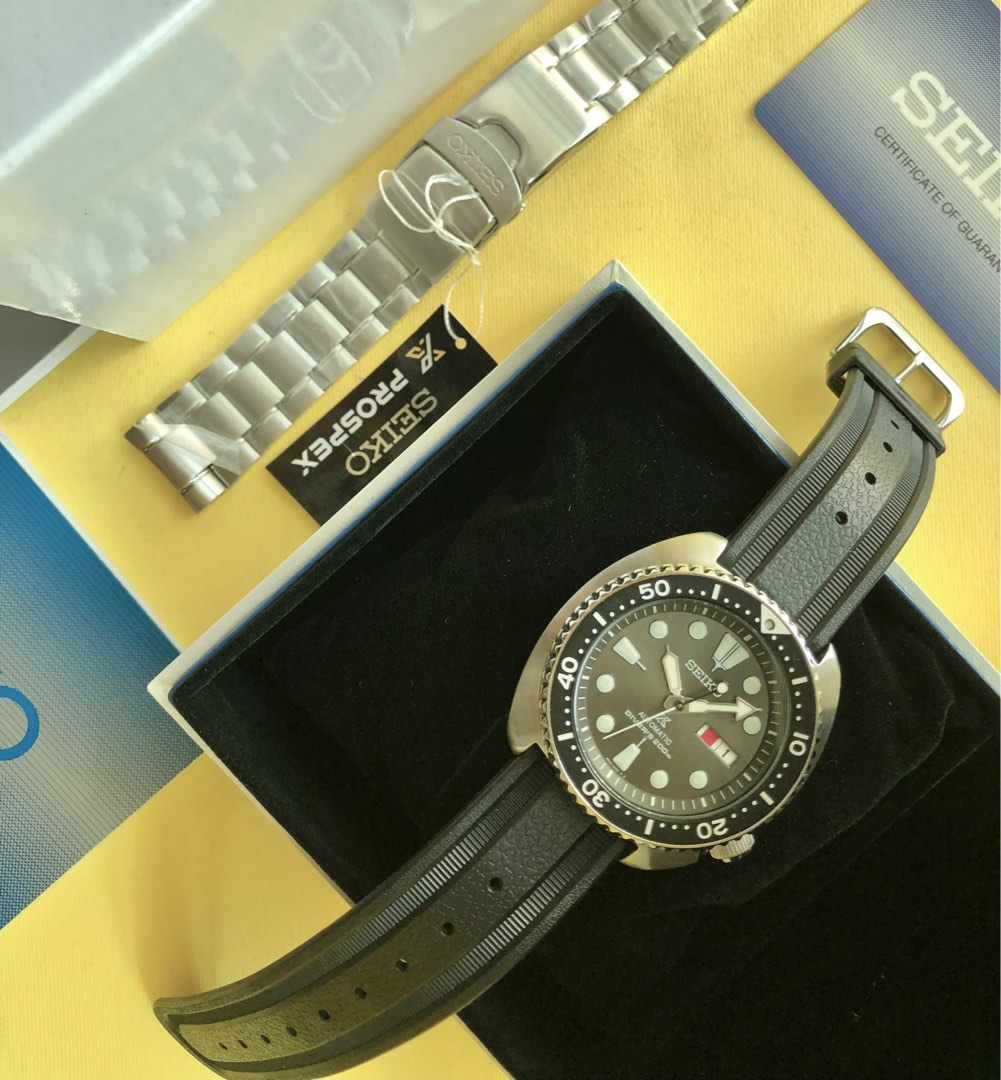 Seiko Prospex Turtle Grey Dial, Luxury, Watches on Carousell