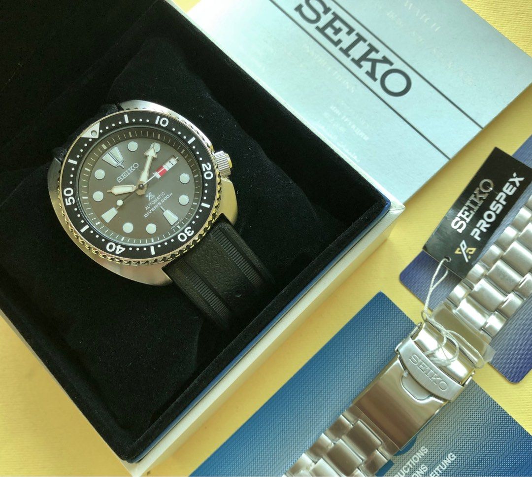 Seiko Prospex Turtle Grey Dial, Luxury, Watches on Carousell
