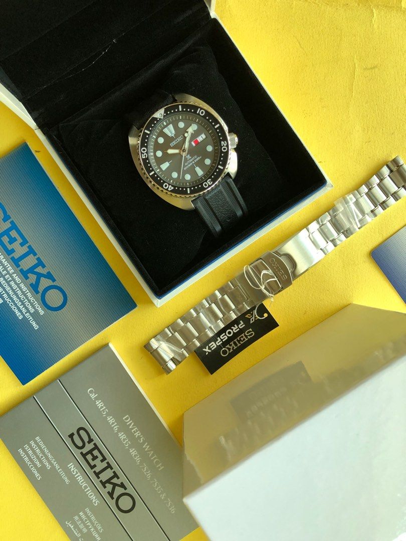 Seiko Prospex Turtle Grey Dial, Luxury, Watches on Carousell