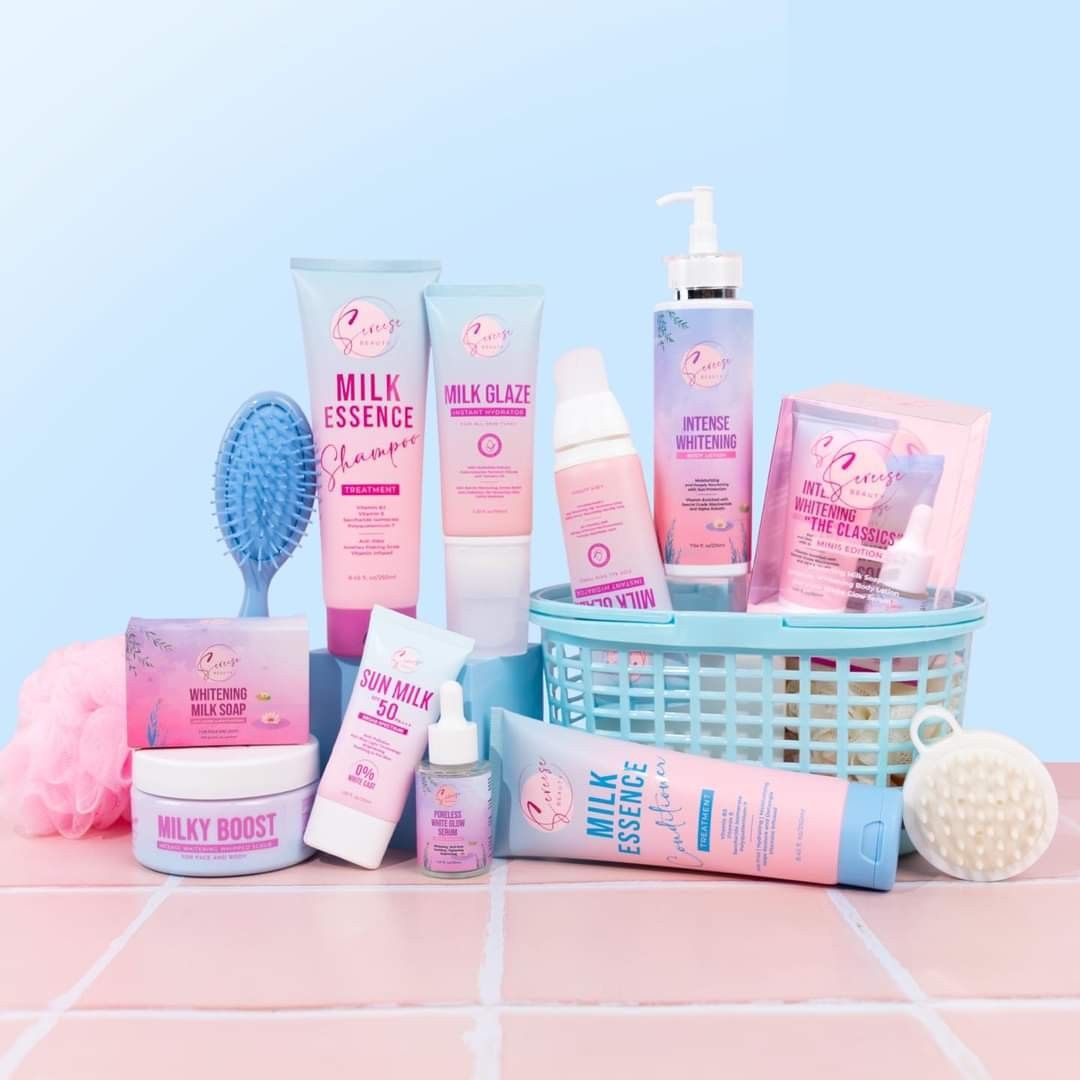 SEREESE BEAUTY PRODUCTS poreless white glow serum, milky glaze hydrator ...