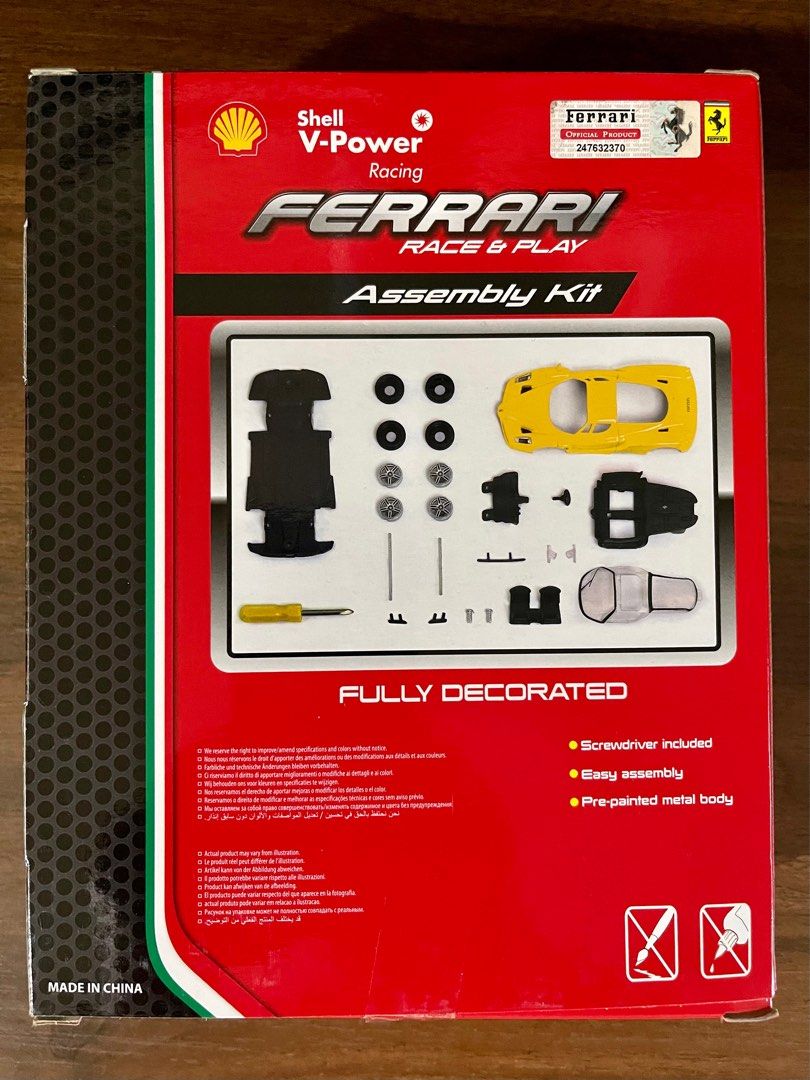 Shell V-Power Ferrari Assembly Kit, Hobbies & Toys, Toys & Games on ...