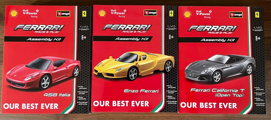 Shell V-Power Ferrari Assembly Kit, Hobbies & Toys, Toys & Games on ...