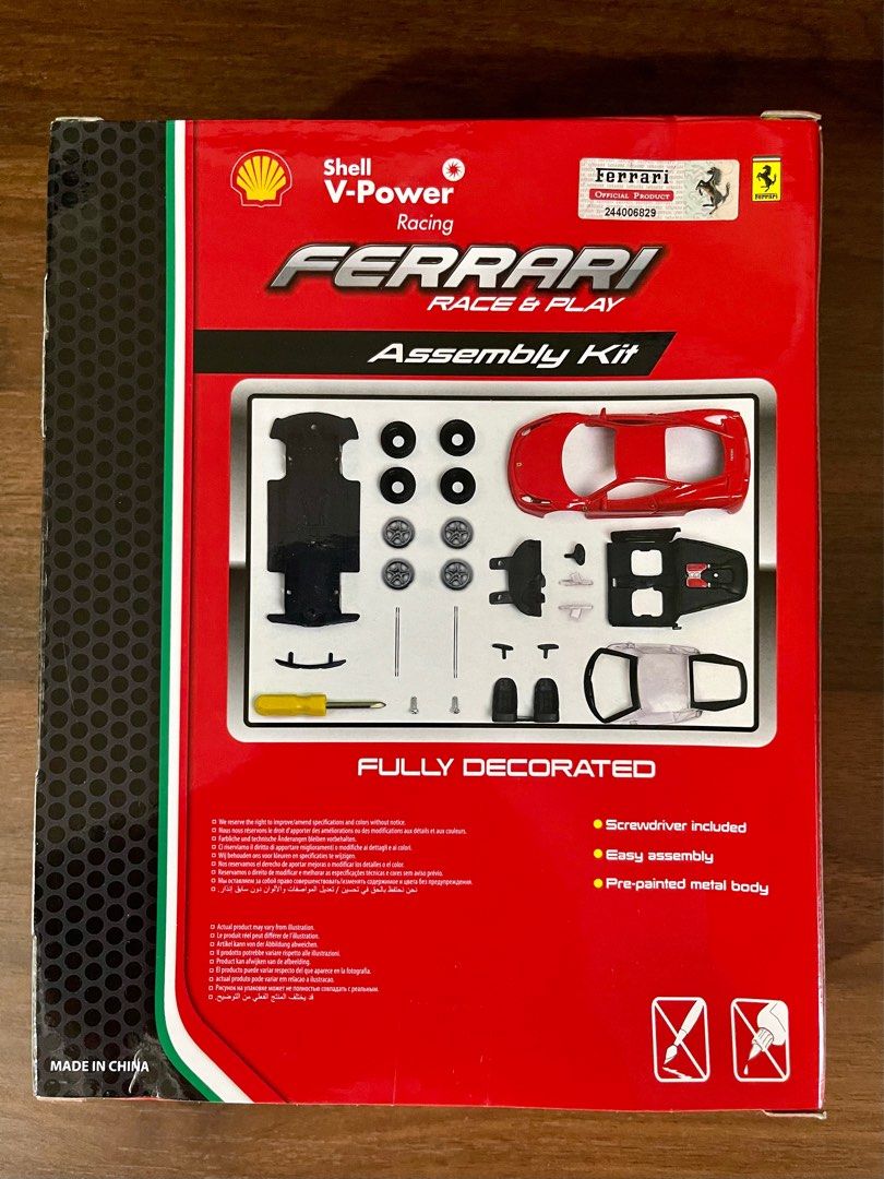 Shell V-Power Ferrari Assembly Kit, Hobbies & Toys, Toys & Games on ...