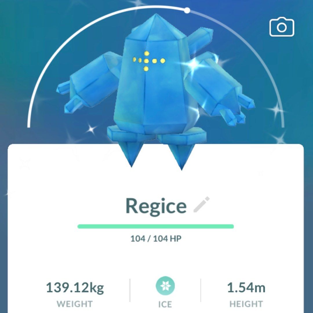 Shiny Regice (Pokemon GO) (iOS/Android), Video Gaming, Gaming ...