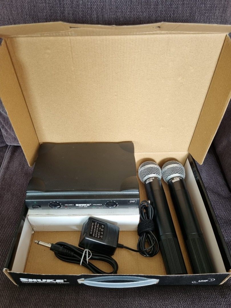 Shuke UHF-555 Wireless Microphone System, Audio, Microphones on Carousell