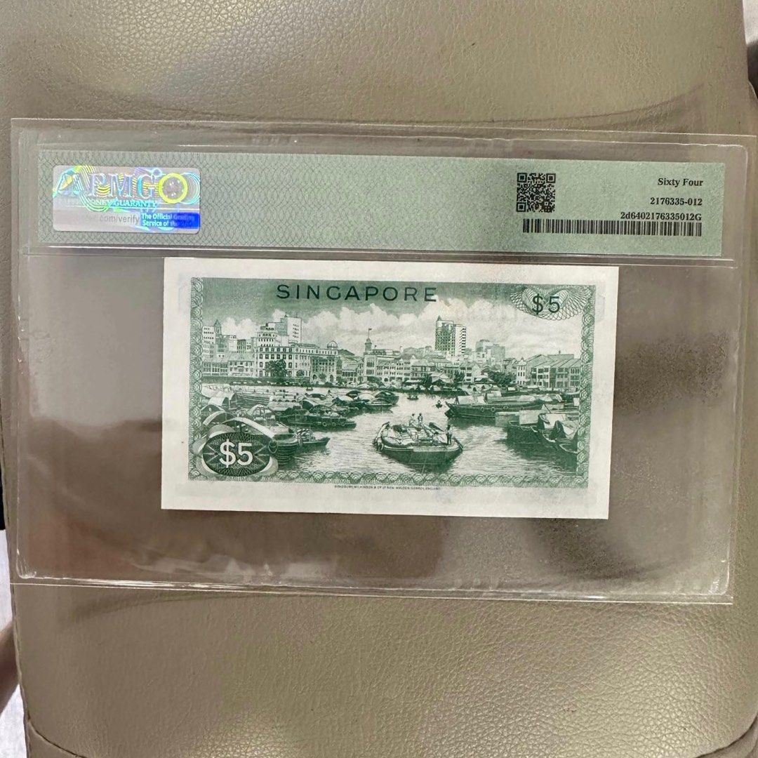 Singapore $5 Orchid Notes / PMG 64, Hobbies & Toys, Memorabilia ...