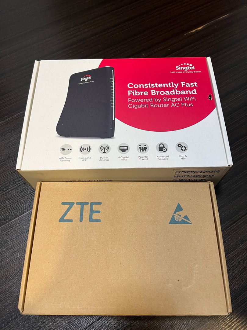 Singtel Router + Optical Network Terminal, Computers & Tech, Parts ...