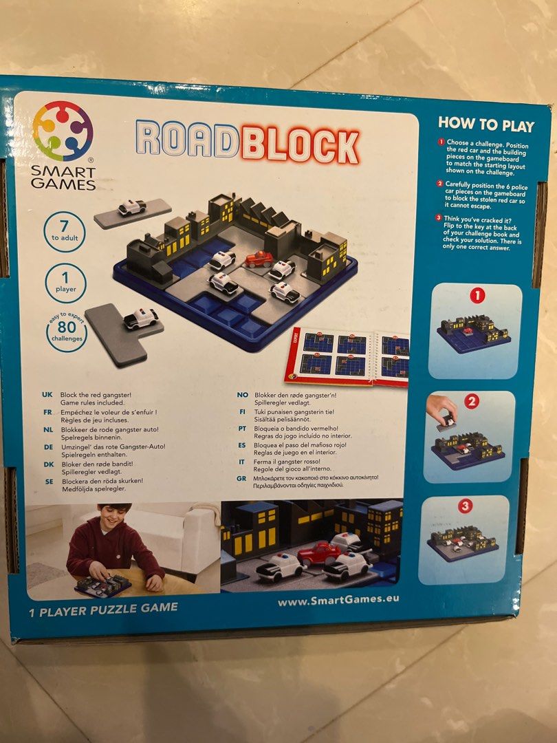 Smart Games - Road Block and booster pack, Hobbies & Toys, Toys & Games on Carousell