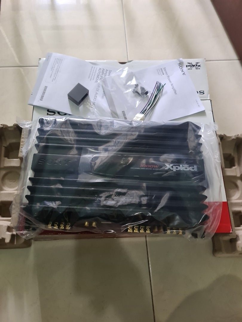 Sony XM-N1004 4-channel 1000 Watt Class AB Car Stereo Power Amplifier ...