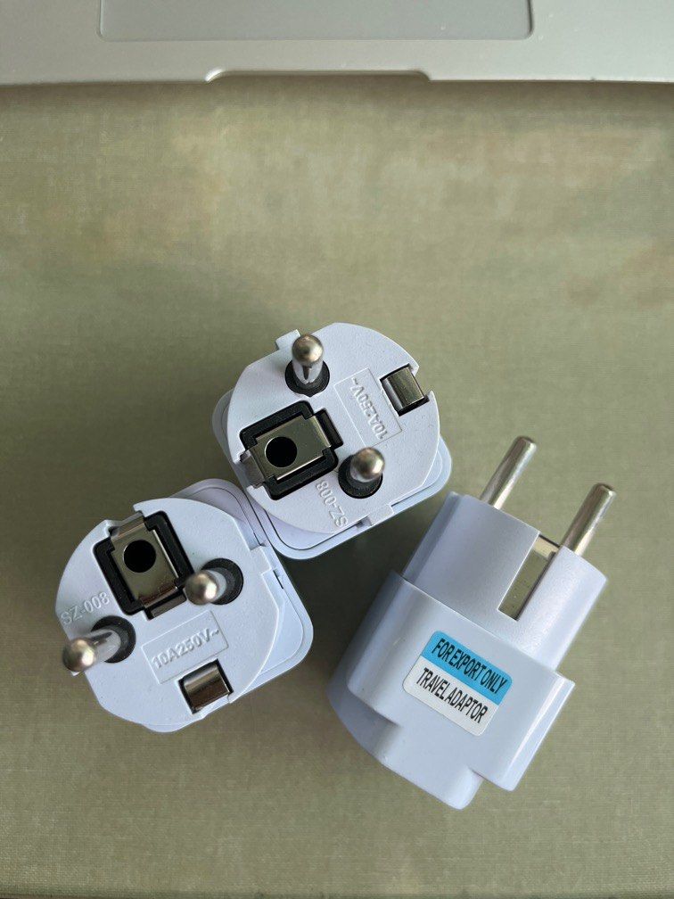 South Korea / Europe Type F Plug Adapter, Computers & Tech, Parts ...