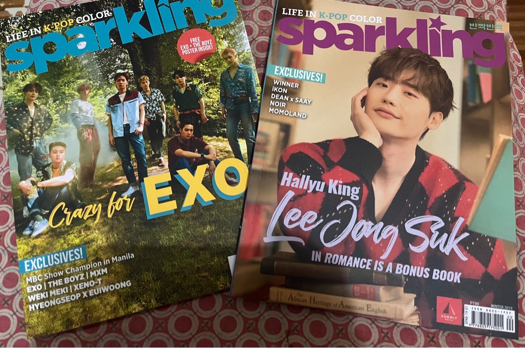 SPARKLING MAGAZINE - EXO AND LEE JONG SUK on Carousell