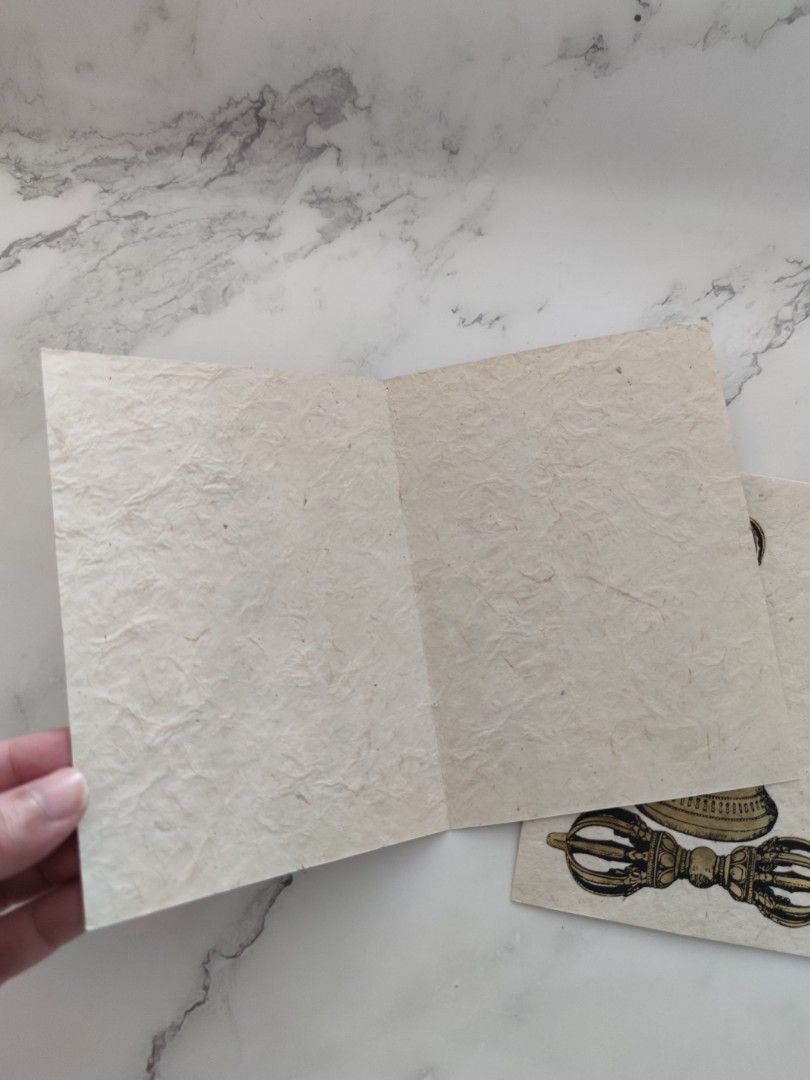 Special beautiful Tibetan Buddhism Card (Handprinted on handmade ...