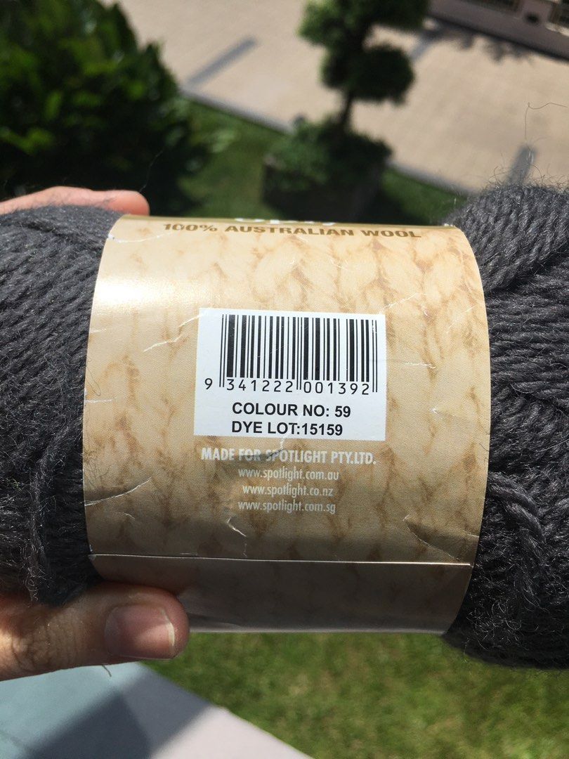 Spotlight 4 Seasons Dark Grey Pure Wool Entwine 8ply Yarn 100g 100% ...