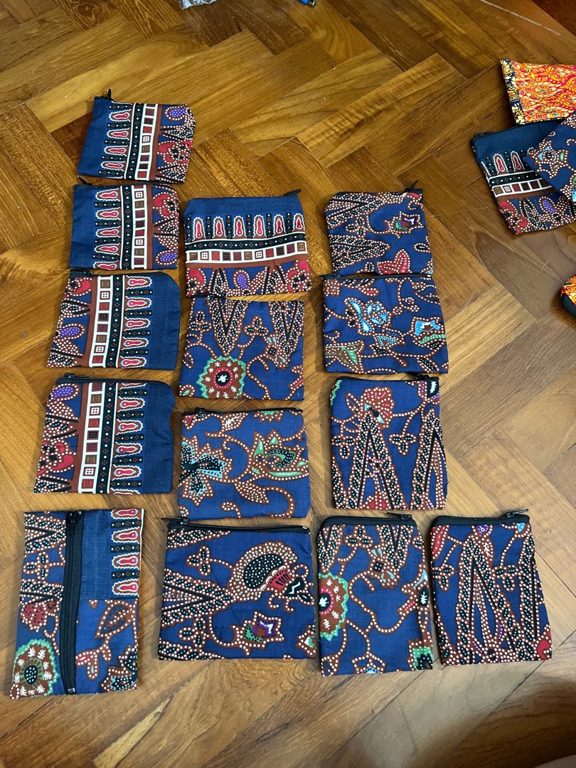 SQ Batik pouches, Women's Fashion, Bags & Wallets, Purses & Pouches on ...