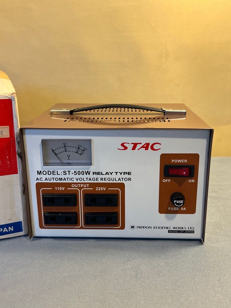 STAC AVR 500W, TV & Home Appliances, Electrical, Adaptors & Sockets on Carousell