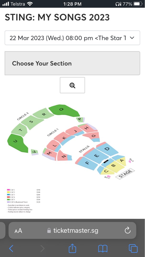 STING 2023 Concert (Cat 4) 1 ticket, Tickets & Vouchers, Event Tickets ...