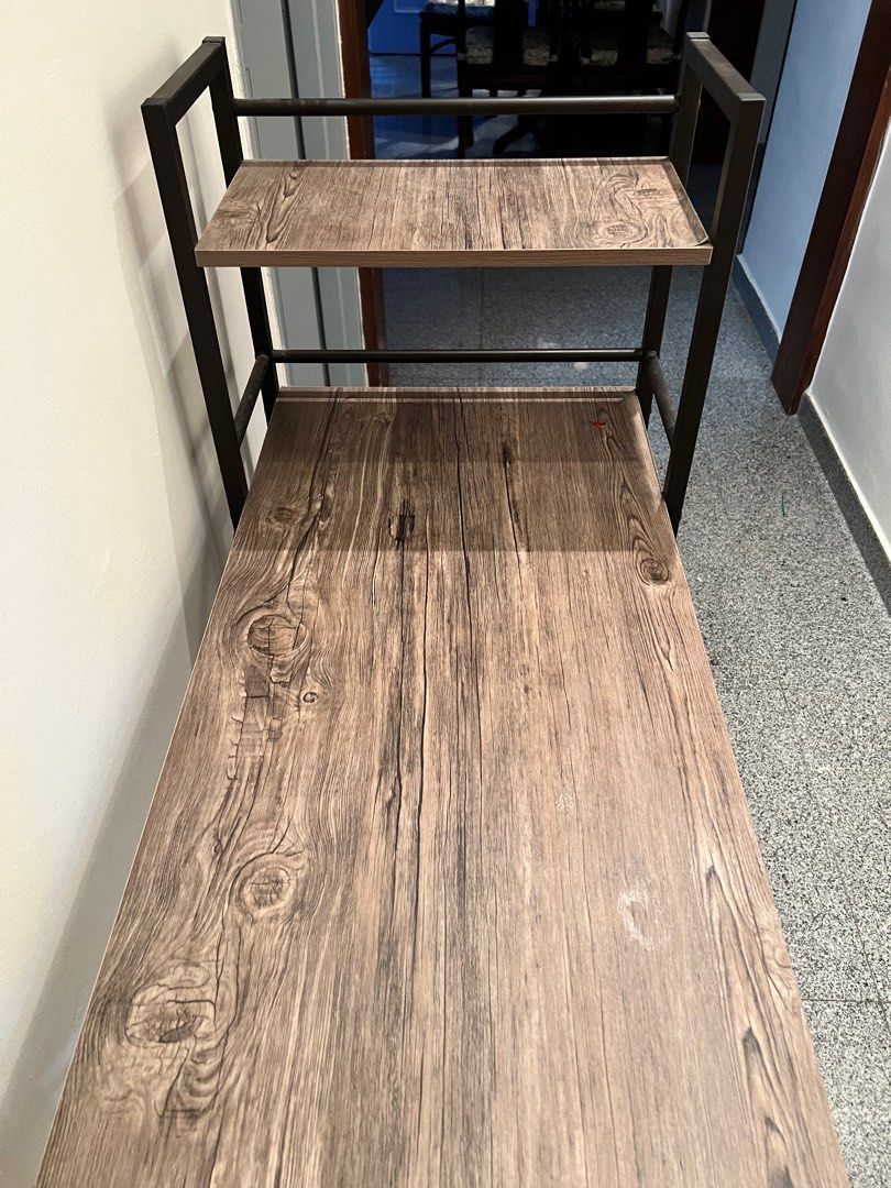 Study / Work Table with shelves, Furniture & Home Living, Furniture ...
