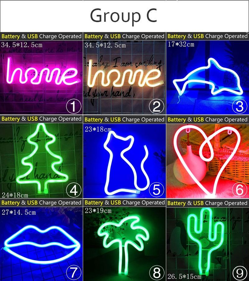 Styles Neon sign | Colourful Rainbow Neon sign, Furniture & Home Living ...