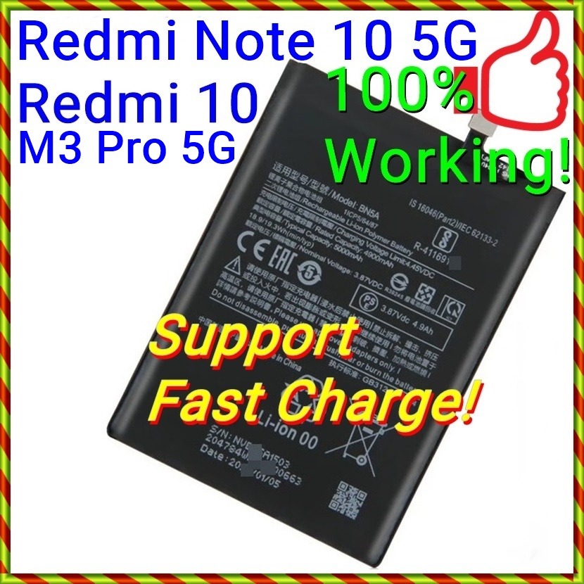 (Support 18W Fast Charging) NEW ORI Long Lasting Stable Battery BN5A ...