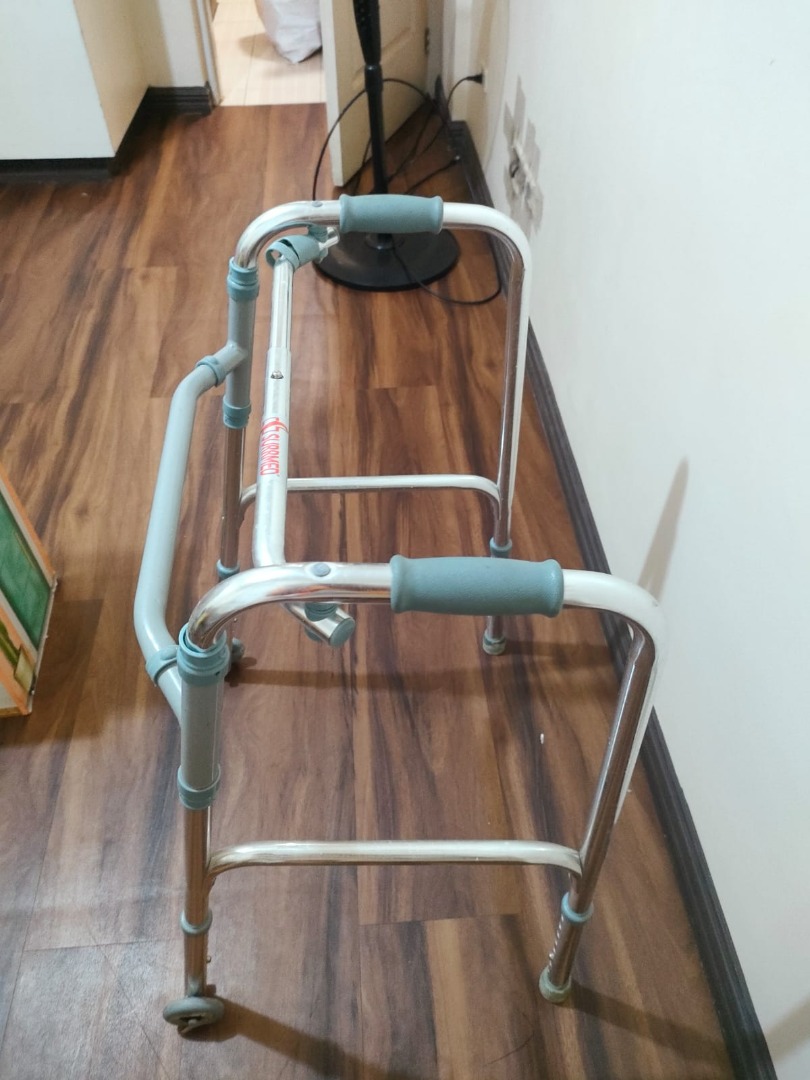 Surrmed Foldable Walker with Wheels Adjustable Height, Health ...