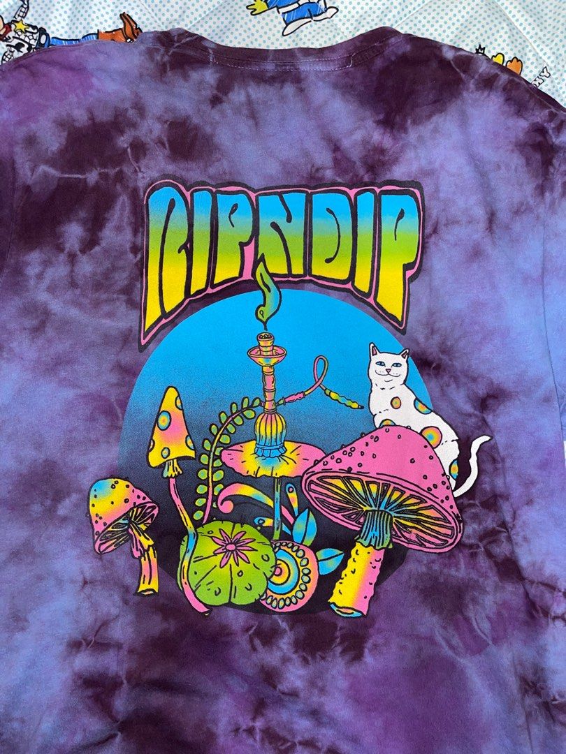 T Shirt Kaos RipNdip Psychedelic Nermal Pocket Tee ORIGINAL - M, Fesyen ...