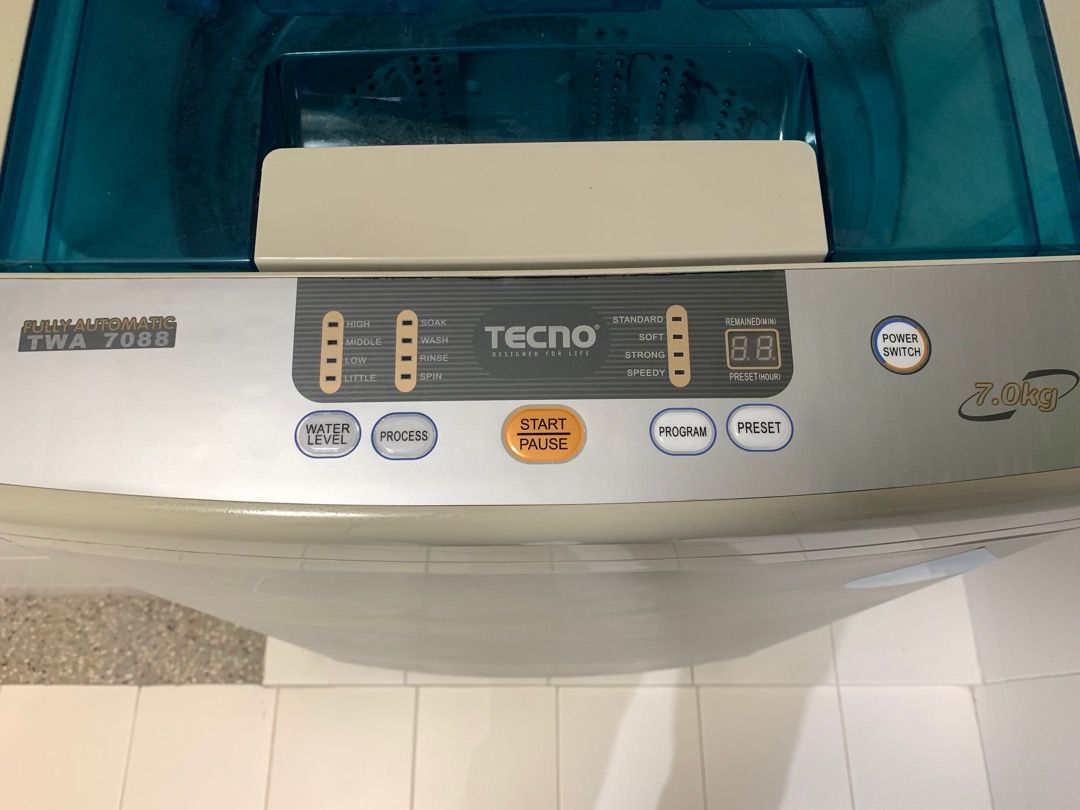 Tecno Washing Machine 7kg, TV & Home Appliances, Washing Machines and ...