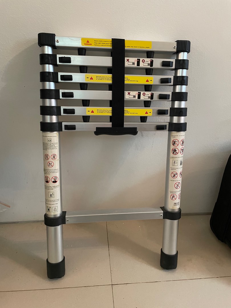 Telescopic 2m ladder. Almost new., Furniture & Home Living, Home ...