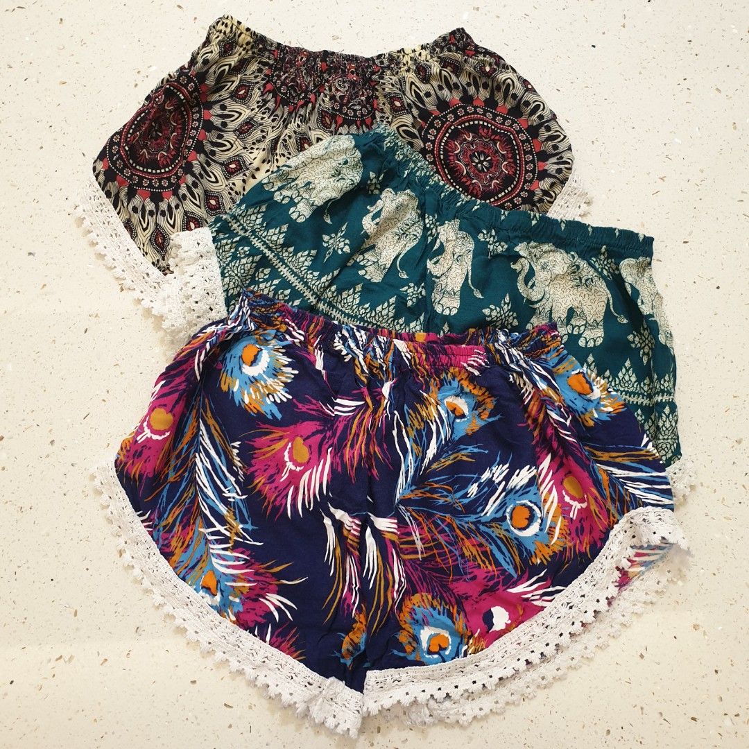 Thailand Batik shorts, Women's Fashion, Bottoms, Shorts on Carousell