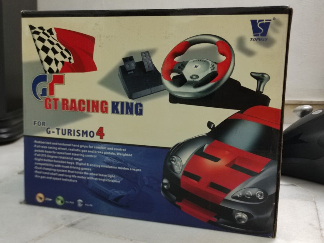 Topway racing wheel set for PS2, Video Gaming, Video Game Consoles ...
