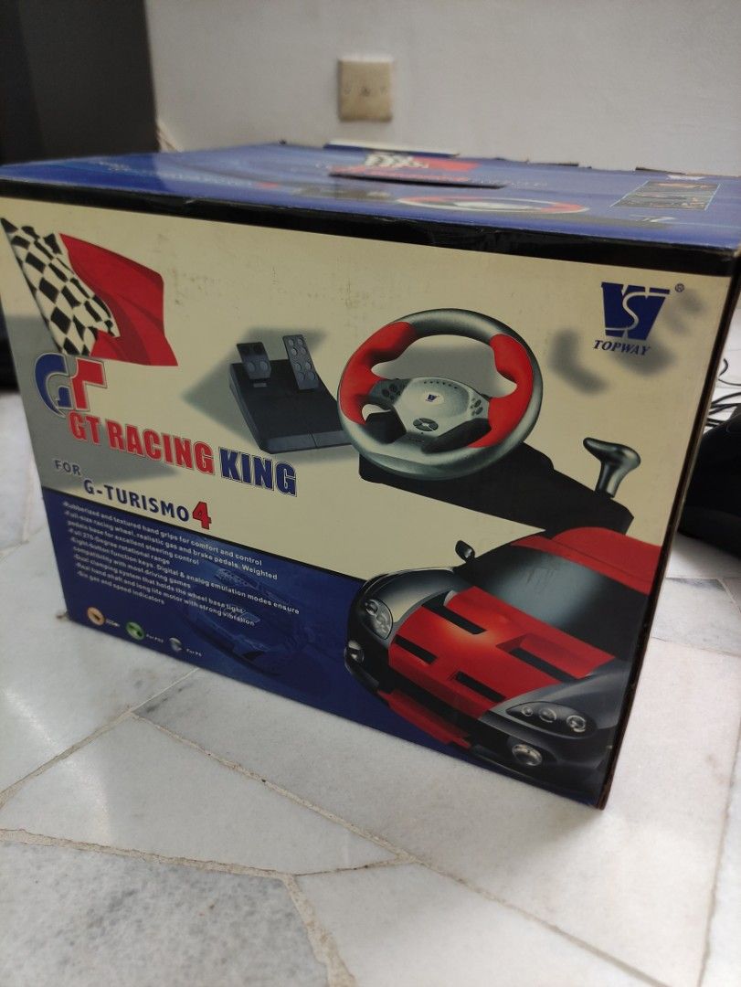 Topway racing wheel set for PS2, Video Gaming, Video Game Consoles ...