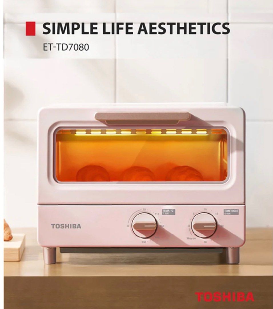 Toshiba Toaster Oven ET-TD7080 (PN) NEW, TV & Home Appliances, Kitchen ...