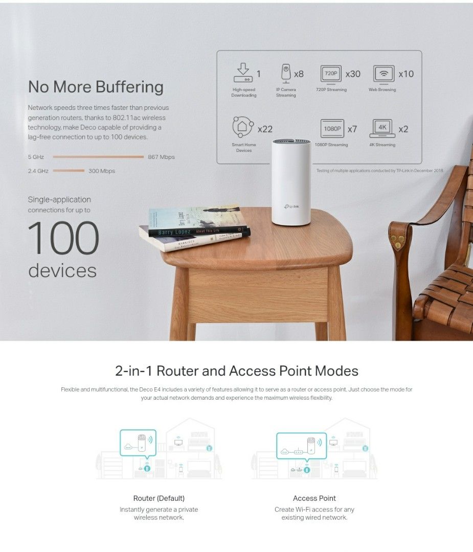 Tp link Deco E4 3 pack, Computers & Tech, Parts & Accessories ...