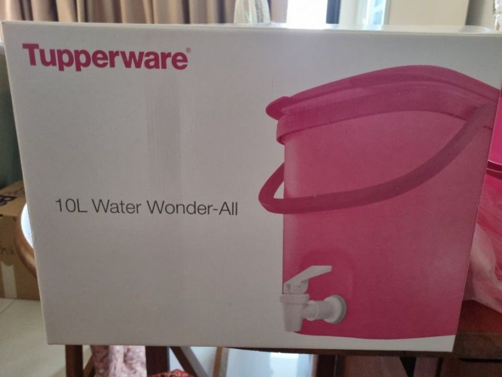 Tupperware 10L water Tank, Furniture & Home Living, Kitchenware ...