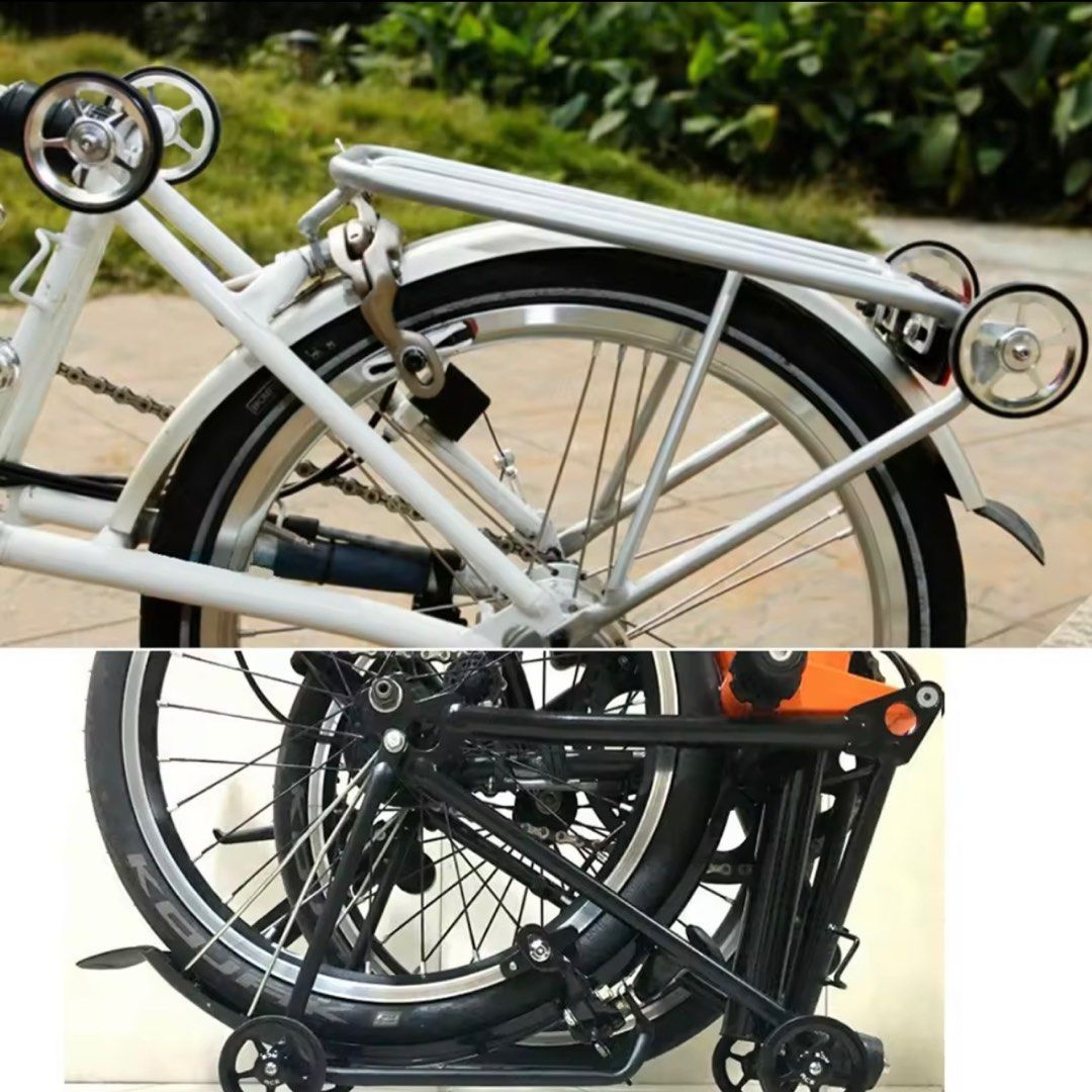 Ultralight Bike Rack for Brompton Foldie Easy wheel rear cargo rack ...