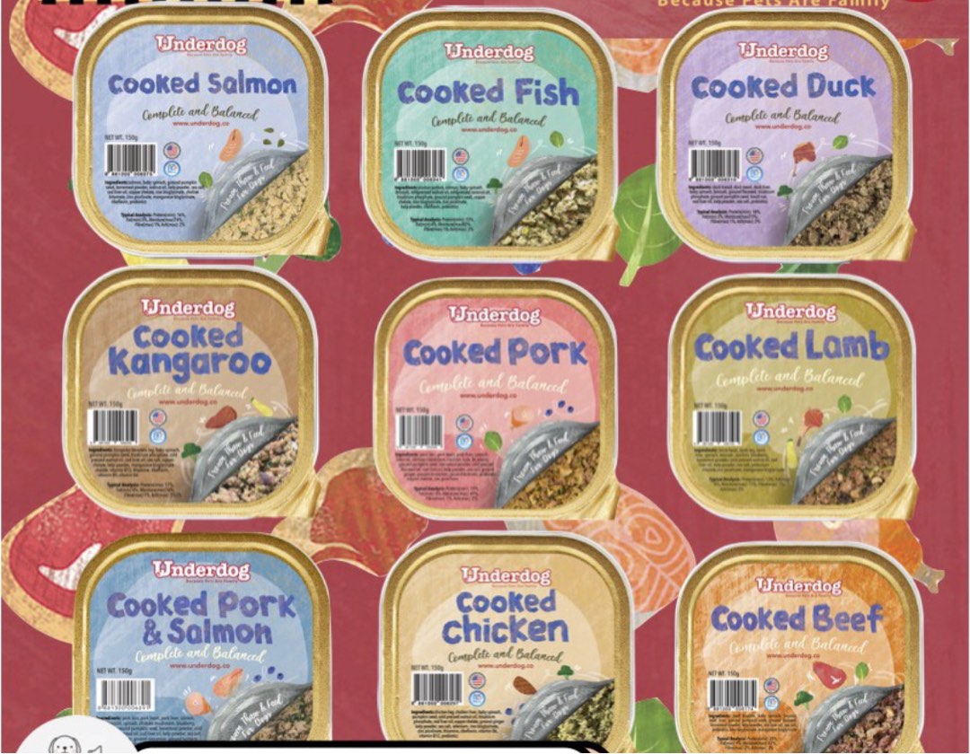 Underdog Cooked Food for Dog, Pet Supplies, Pet Food on Carousell