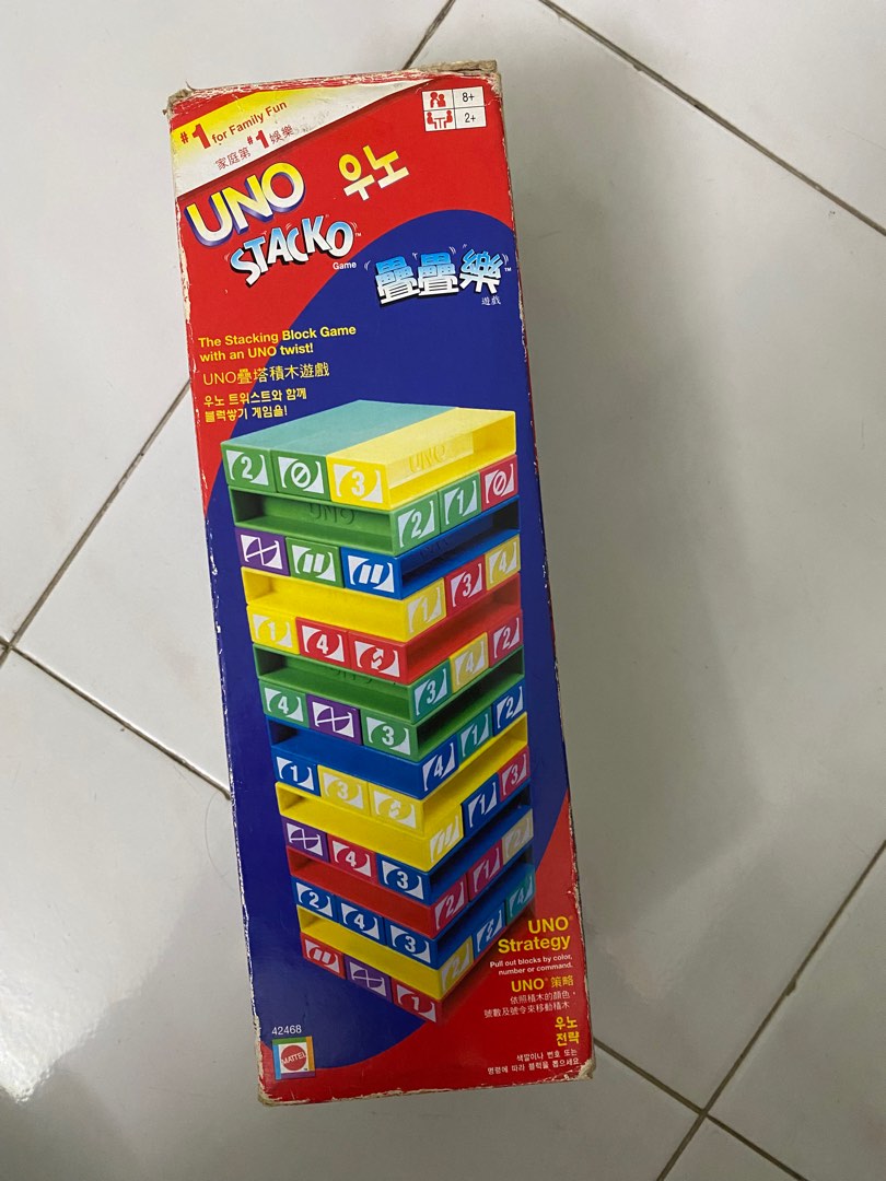 UNO Stacko, Hobbies & Toys, Toys & Games on Carousell