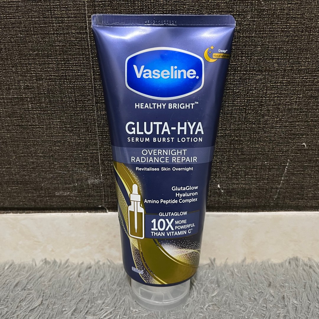 Vaseline Gluta Hya Overnight Radiance Repair 330ml, Kesehatan ...