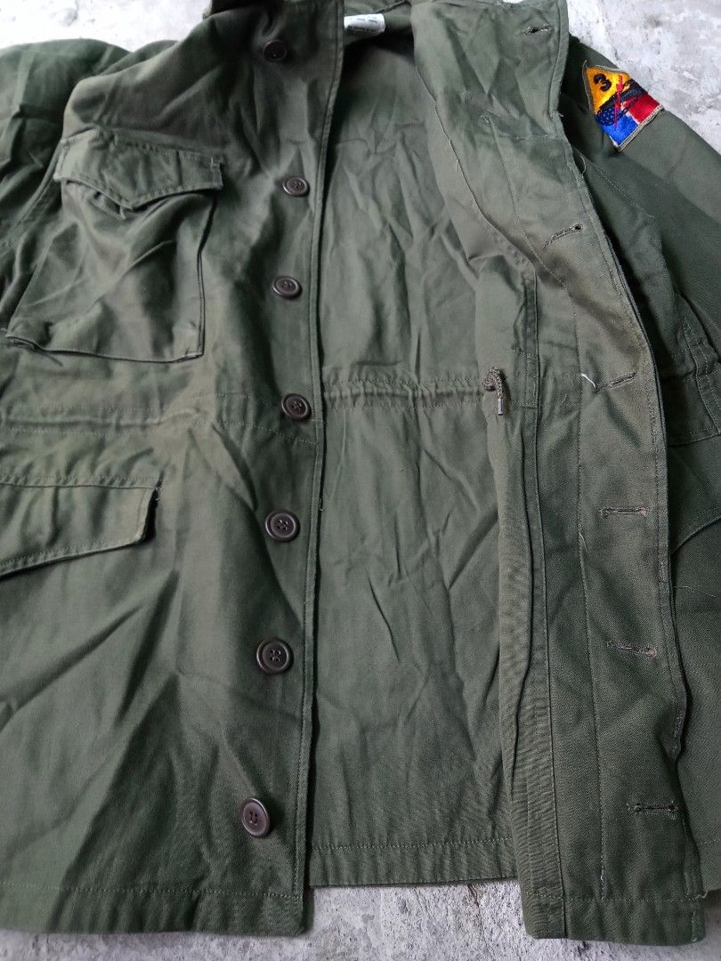 Vintage M43 military field jacket, Men's Fashion, Coats, Jackets and Outerwear on Carousell