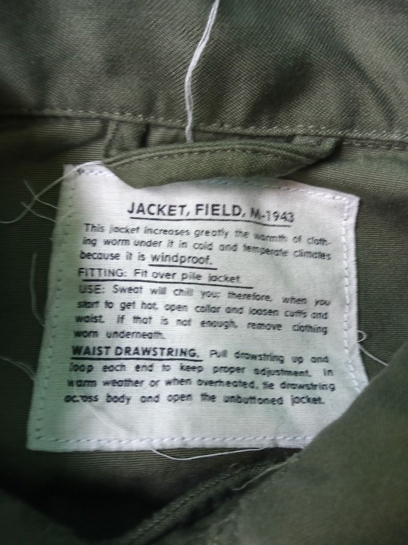 Vintage M43 military field jacket, Men's Fashion, Coats, Jackets and Outerwear on Carousell