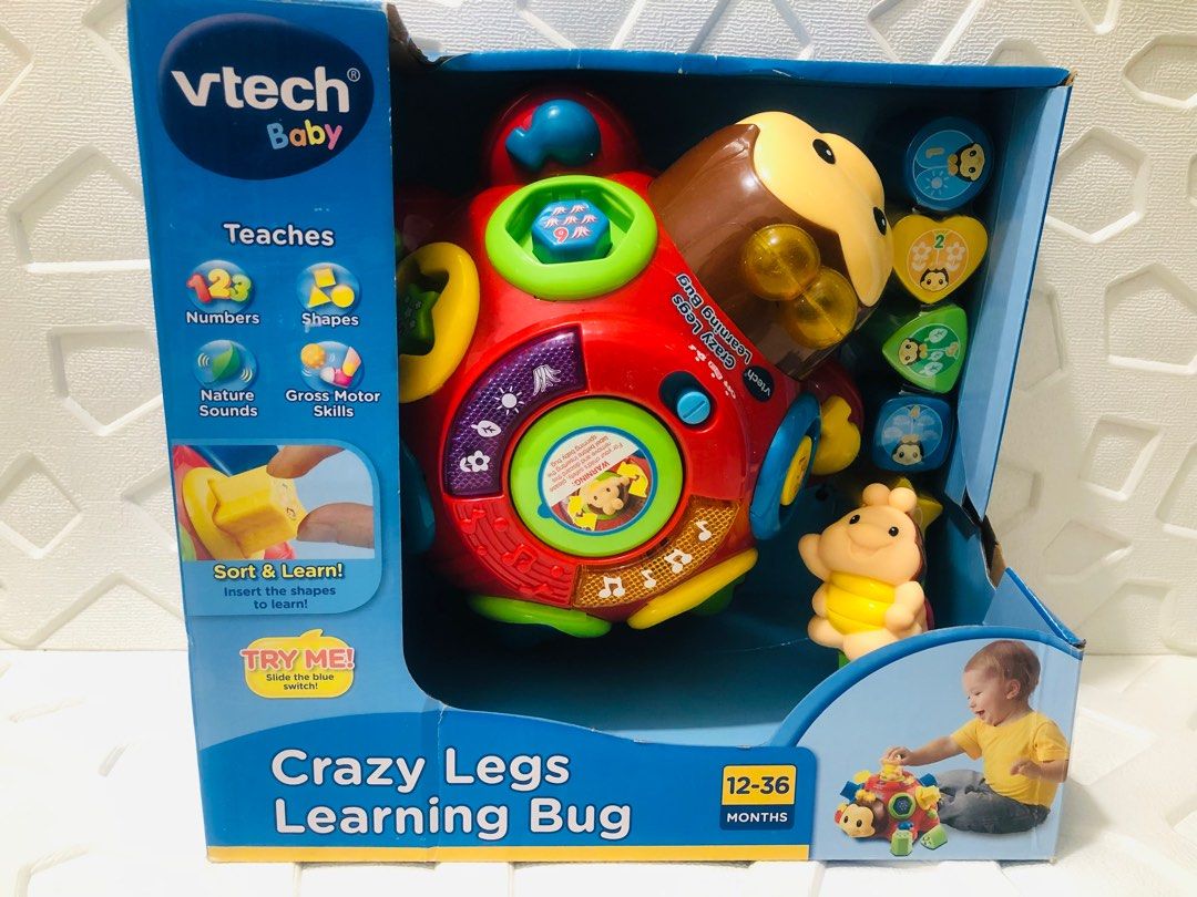 Vtech Crazy Legs Learning Bug, Hobbies & Toys, Toys & Games on Carousell
