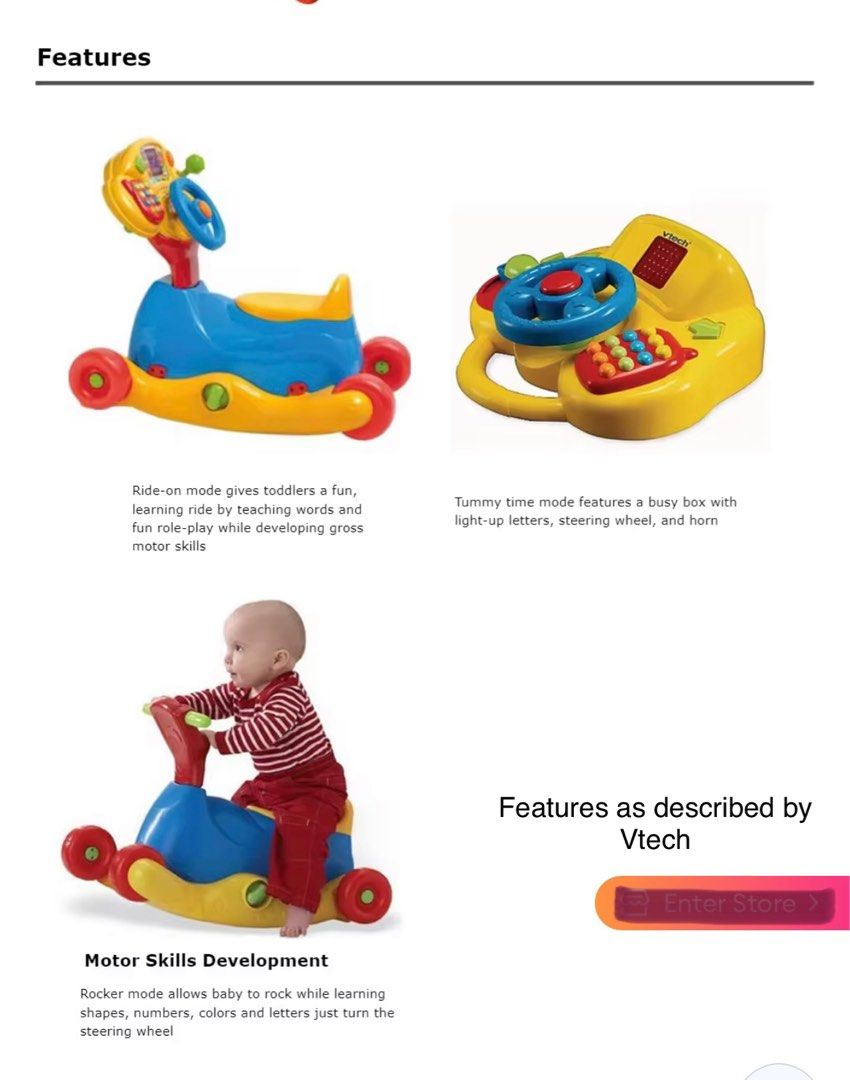 Vtech Smart 3 in 1 smart wheels on Carousell
