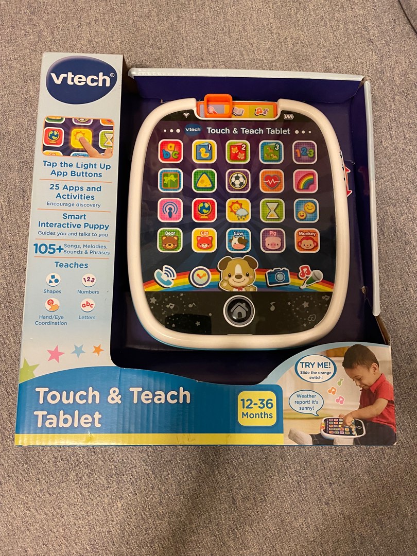 Vtech Touch and Teach Tablet, 兒童＆孕婦用品, 嬰兒玩具 - Carousell
