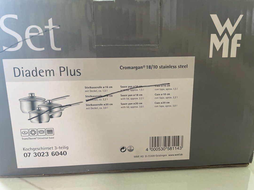 wmf diadem plus sauce pan 16cm, Furniture & Home Living, Kitchenware ...
