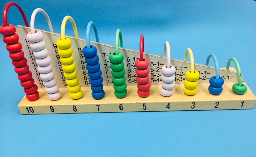 Wooden Add And Subtract Abacus On Carousell